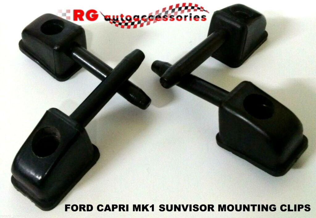 FORD CAPRI MK1 MK2 MK3 GT SUN VISOR MOUNTING CLIPS X 4 WITH FREE ...