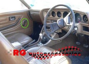 MAZDA 929 RX4 WINDOW WINDER HANDLES X 2 & BACKING SPACERS X 2 FOR FRONT ...