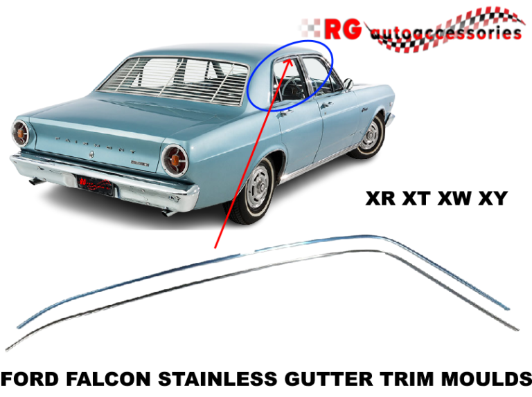 FORD FALCON FAIRMONT SEDAN XR XT XW XY DRIP RAIL GUTTER MOULDS ...