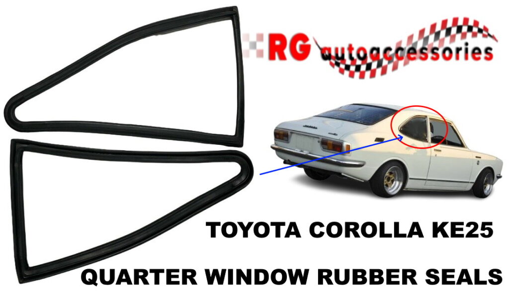 TOYOTA COROLLA KE25 TE27 TWO DOOR COUPE REAR SIDE 1/4 QUARTER WINDOW ...